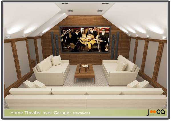 Design project for Home Theater over Garage! in United States | Arcbazar