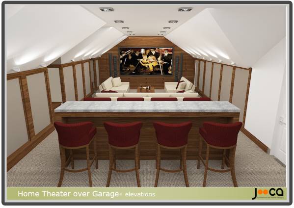 Design project for Home Theater over Garage! in United States | Arcbazar