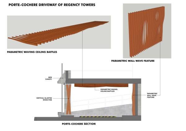 Design project for Design for Building Entrance, Porte Cochere ...