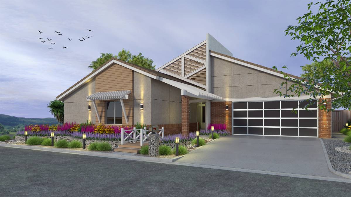 Design project for Ranch House Facade and Landscape Update in United ...