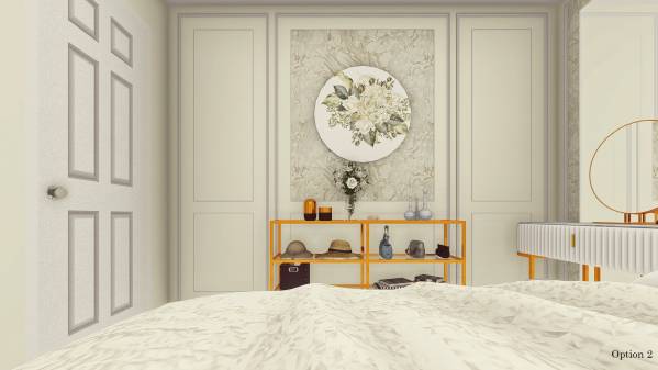 Design project for Furniture and decoration of the bedroom in Romania ...