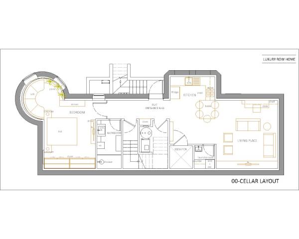 Design project for Redesign the floor plan for a luxury row home in ...