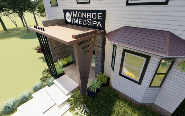 Design project for Modern Entrance for Medical Spa on 1912 Building in ...