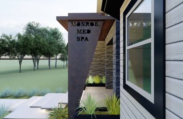 Design project for Modern Entrance for Medical Spa on 1912 Building in ...