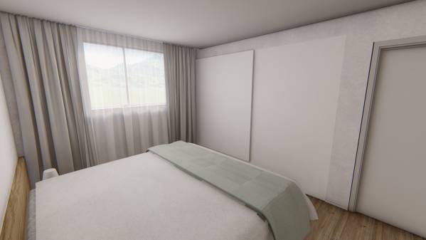 Design project for Furniture and decoration of the bedroom in Romania ...