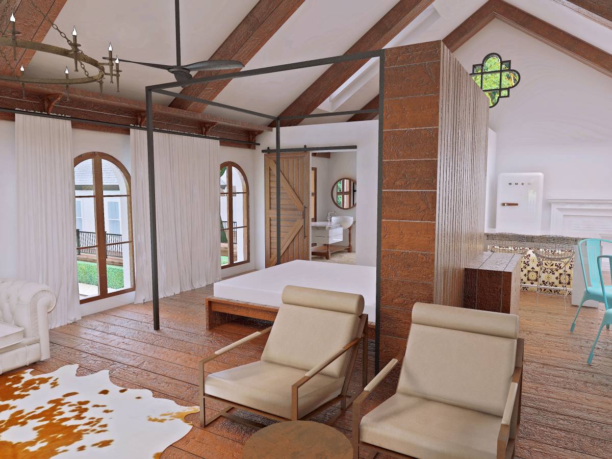 Design project for Garage with a studio apartment above it and a double ...