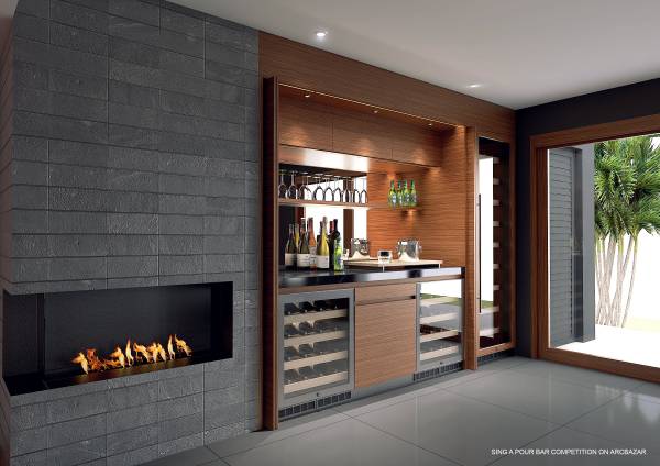 Design project for • Bar design with possible fireplace in Singapore ...