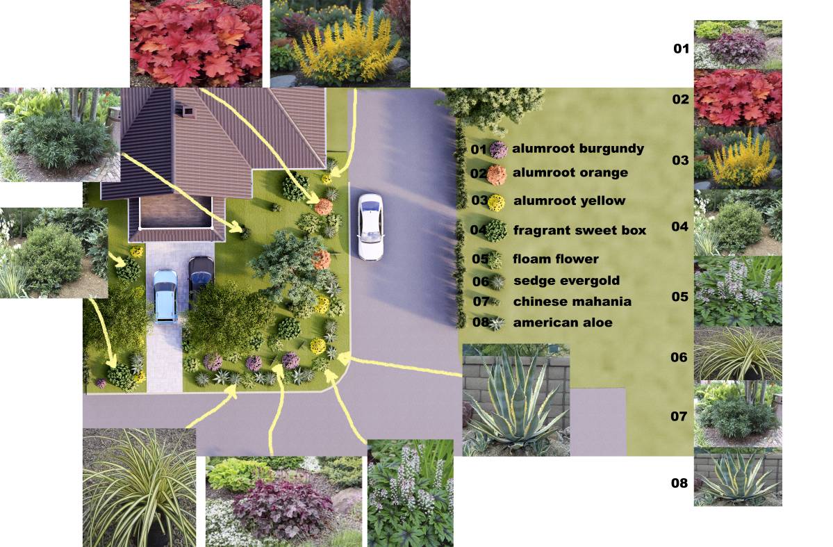 Design project for Front yard boulevard landscape in Canada | Arcbazar