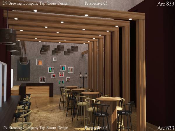 Design project for D9 Brewing Company Tap Room Design in United States ...