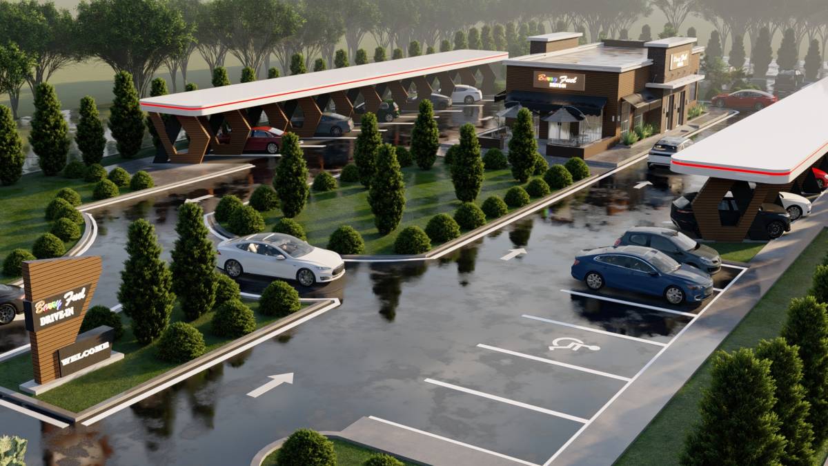 Design project for Elevations for Healthy New Drive-in Restaurant! in ...