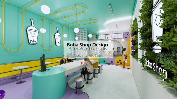 Design project for Boba Shop Design in Florida in Turkey | Arcbazar