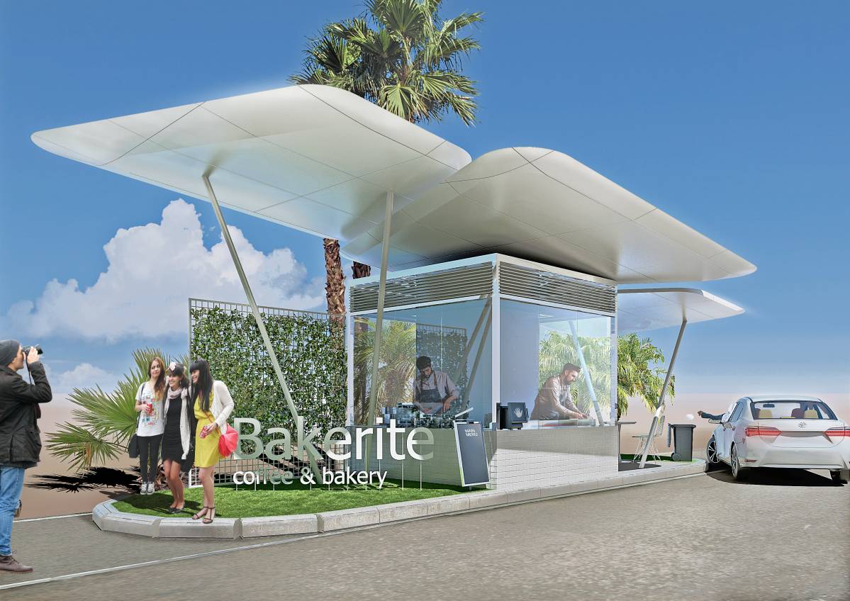 Design project for Drive throw coffee shop in Saudi Arabia | Arcbazar