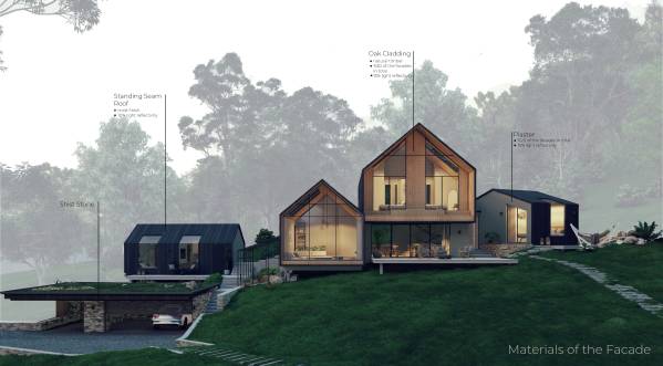 Design project for Glen Tui Eco House in New Zealand | Arcbazar