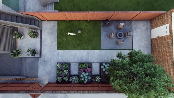 Design project for Rowhouse Back Yard Landscaping in United States ...