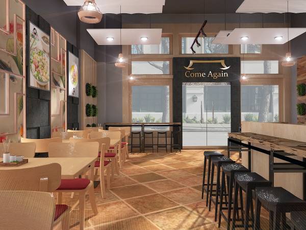 Design project for Fast Casual Restaurant Architectural, Interior ...