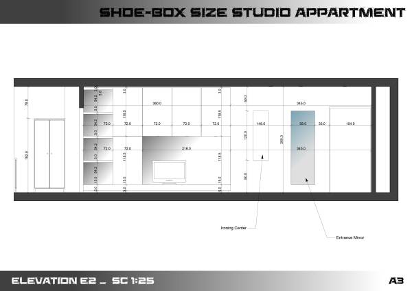 Design project for Shoebox-size studio apartment in Singapore | Arcbazar