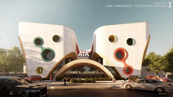 Design project for AiA School Architectural Elevations in Saudi Arabia ...