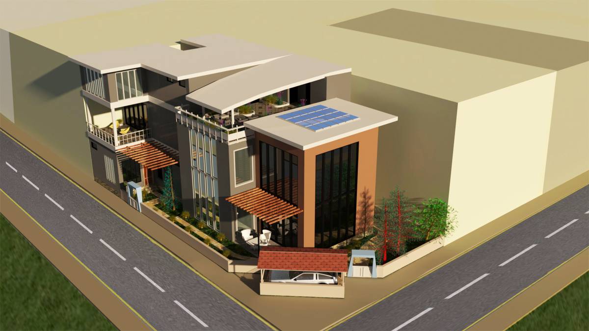 Design project for Exterior and Interior Design of a Small Villa in ...