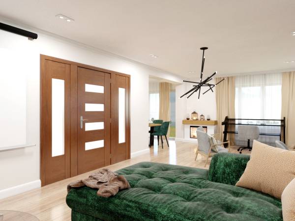 Design project for Living room with kitchen interior design in Estonia ...