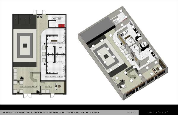 Design project for Brazilian Jiu Jitsu/Martial Arts Academy in United ...