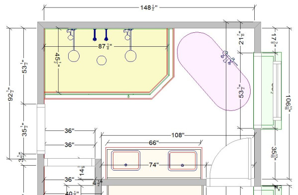 Design project for Primary spa style Bathroom remodel in United States ...