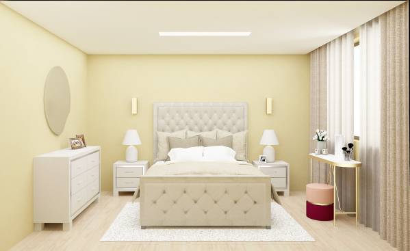 Design project for Furniture and decoration of the bedroom in Romania ...