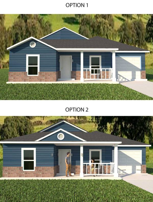 Design project for 1200 sqft Cottage Front Elevation in United States ...