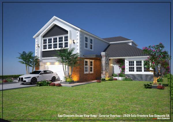 Design project for San Clemente Ocean View Home - Exterior Overhaul in ...