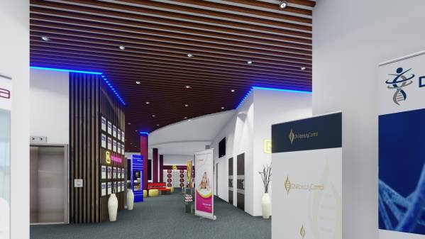 Design project for Experience center plus presentation stage in old ...