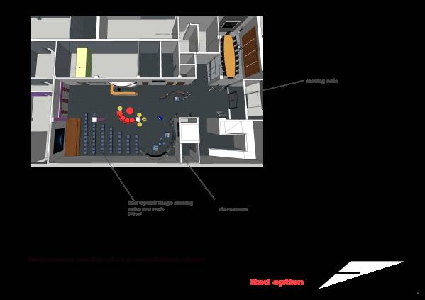 Design project for Experience center plus presentation stage in old ...