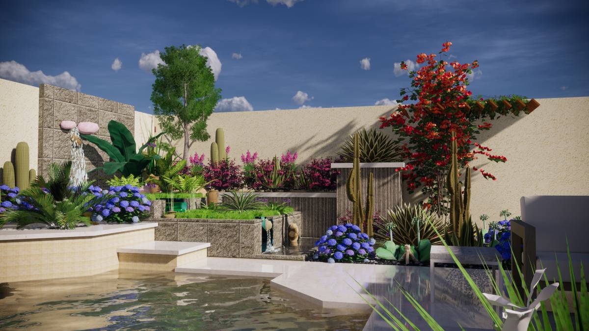 Design project for New planting scheme for backyard in United States ...