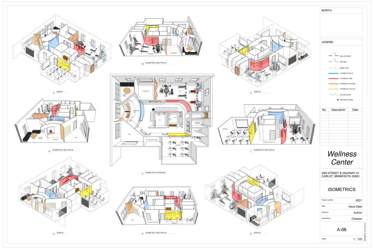 Design project for Wellness Center Floor Plan in United States | Arcbazar