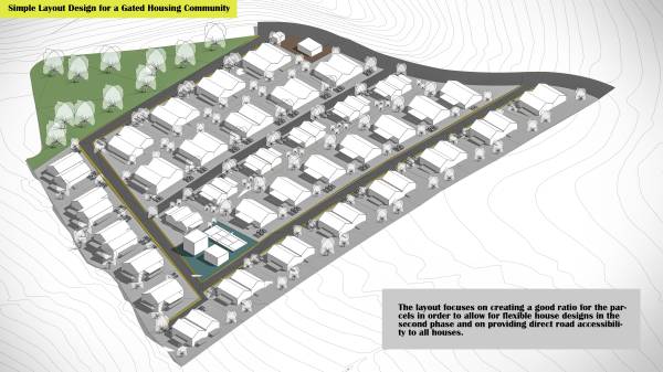 Design project for Simple Layout Design for a Gated Housing Community ...