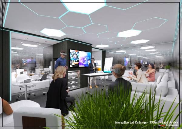 Design project for Innovation Lab Redesign - 383sqf in Saudi Arabia ...