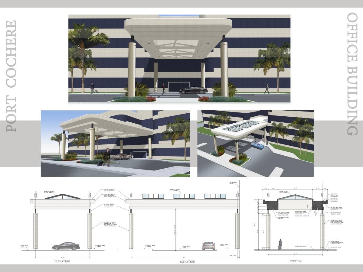 Design project for Porte Cochere - Office Building in United States ...