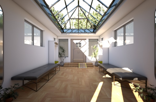 Design project for Design of an Enclosed Atrium that Serves as a Foyer ...