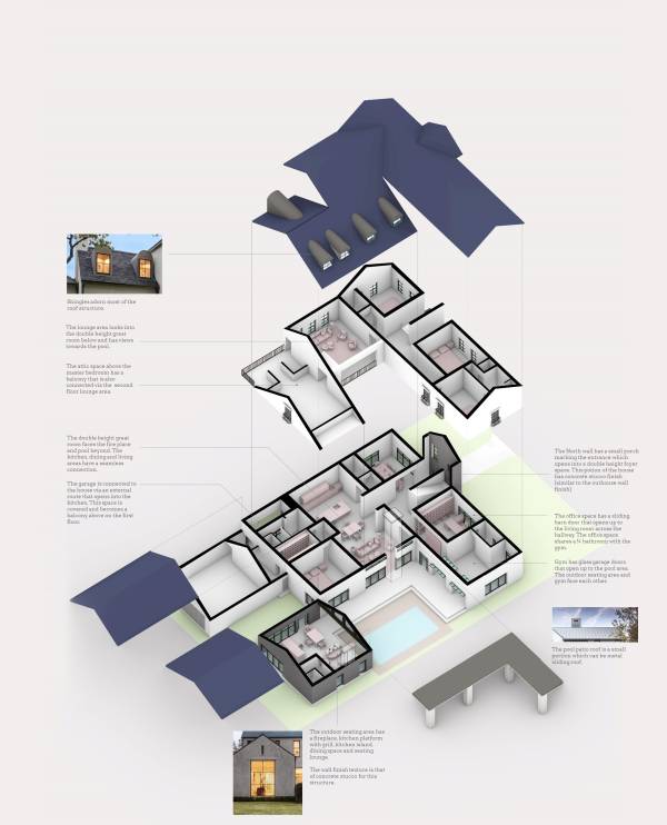 Casas Unifamiliares Diseñado porA+A architects - Floor plan and ...