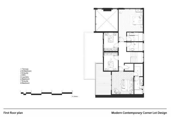 Design project for Modern Contemporary Corner Lot Design on a 50 ...