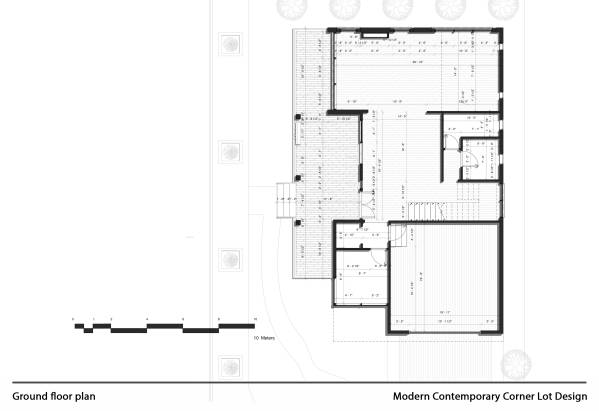 Design project for Modern Contemporary Corner Lot Design on a 50 ...