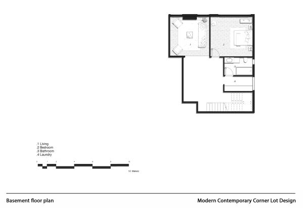 Design project for Modern Contemporary Corner Lot Design on a 50 ...