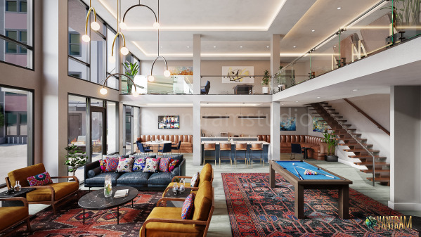 Interior Dining Room Designed by Yantram Architectural Design Studio ...