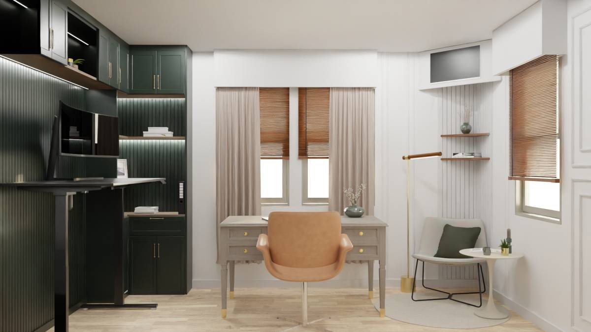 Design project for Interior Design and Decorating of Home Office/Study ...