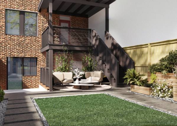 Design project for Rowhouse Back Yard Landscaping in United States ...