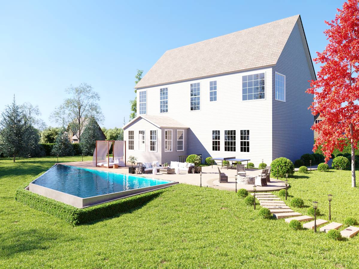 Design project for Backyard pool and Sauna in United States | Arcbazar