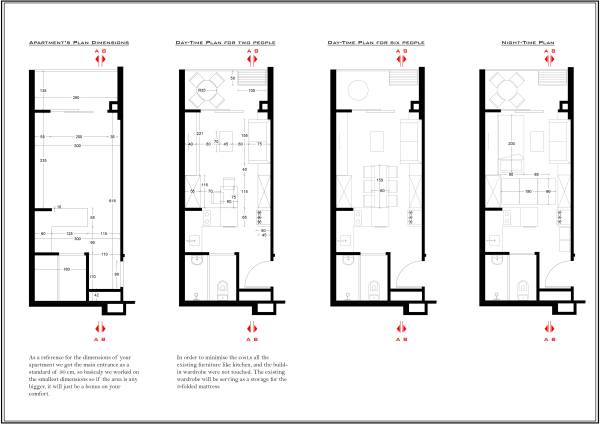 Design project for Shoebox-size studio apartment in Singapore | Arcbazar