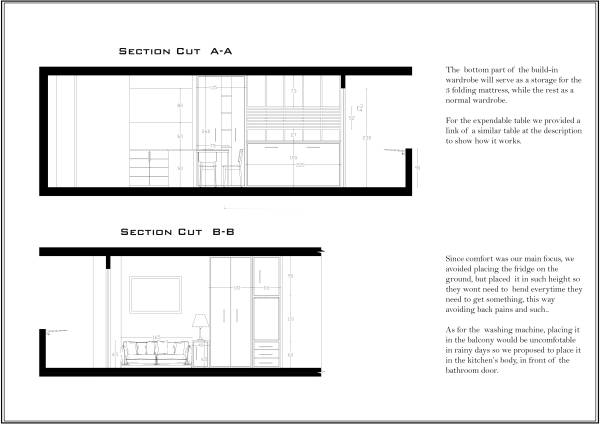 Design project for Shoebox-size studio apartment in Singapore | Arcbazar