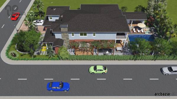 Design project for Front, Back and side yards - new custom home in ...