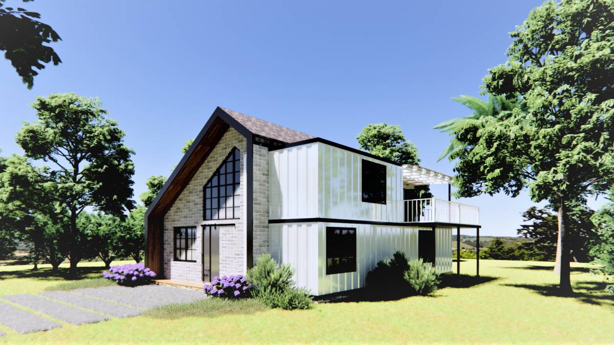 Design project for 4 Bedroom Hybrid Stone and Customized Container ...