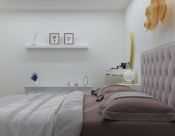 Design project for Furniture and decoration of the bedroom in Romania ...