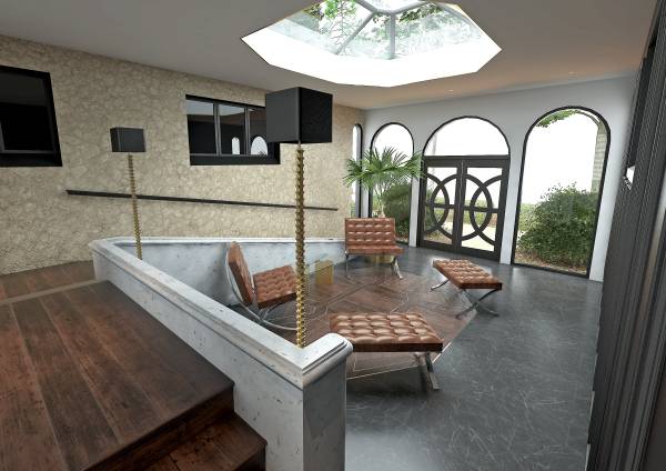 Design project for Design of an Enclosed Atrium that Serves as a Foyer ...